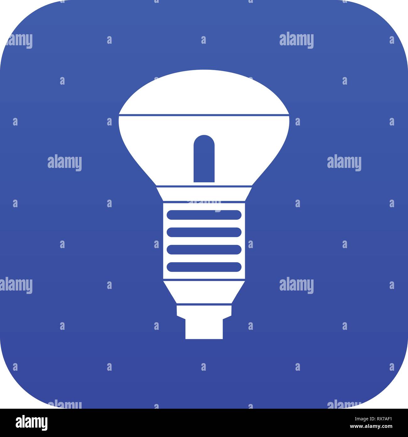 Led bulb icon digital blue Stock Vector Image & Art - Alamy
