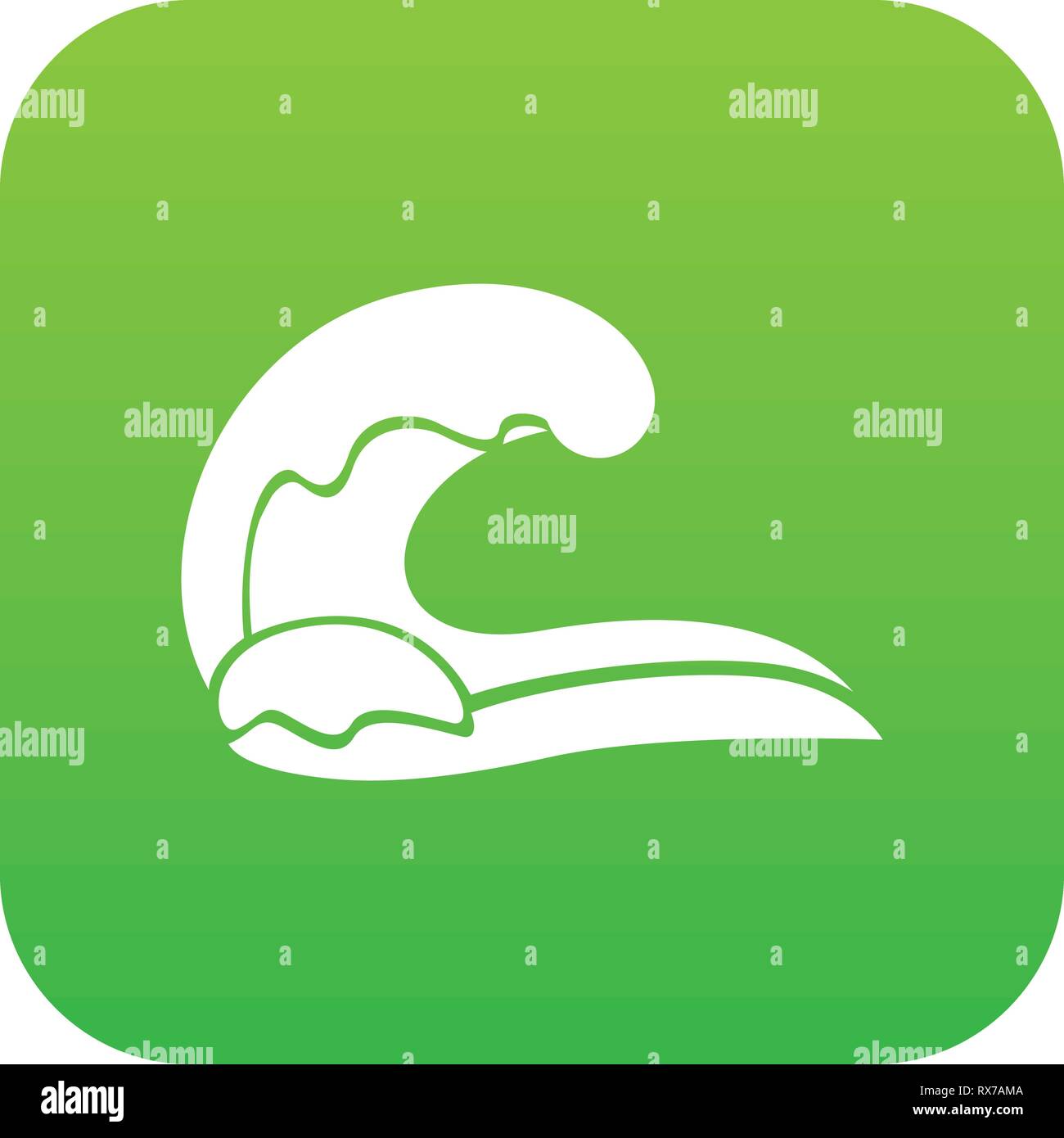 High wave icon, simple style Stock Vector Image & Art - Alamy