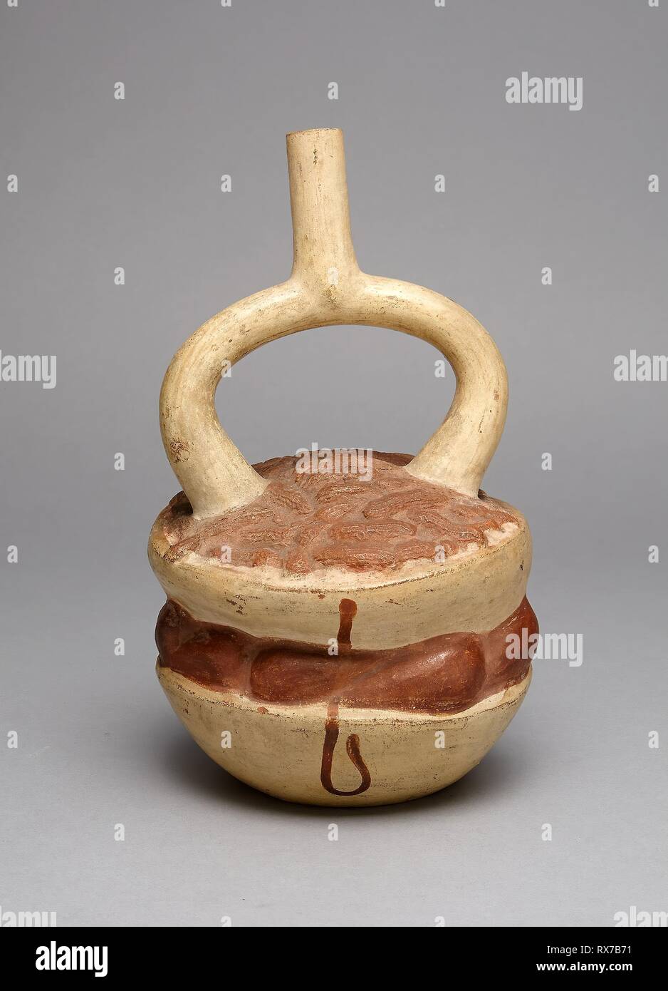 Vessel in Form of Stacked Bowls of Fruits, Vegetables, and Peanuts ...