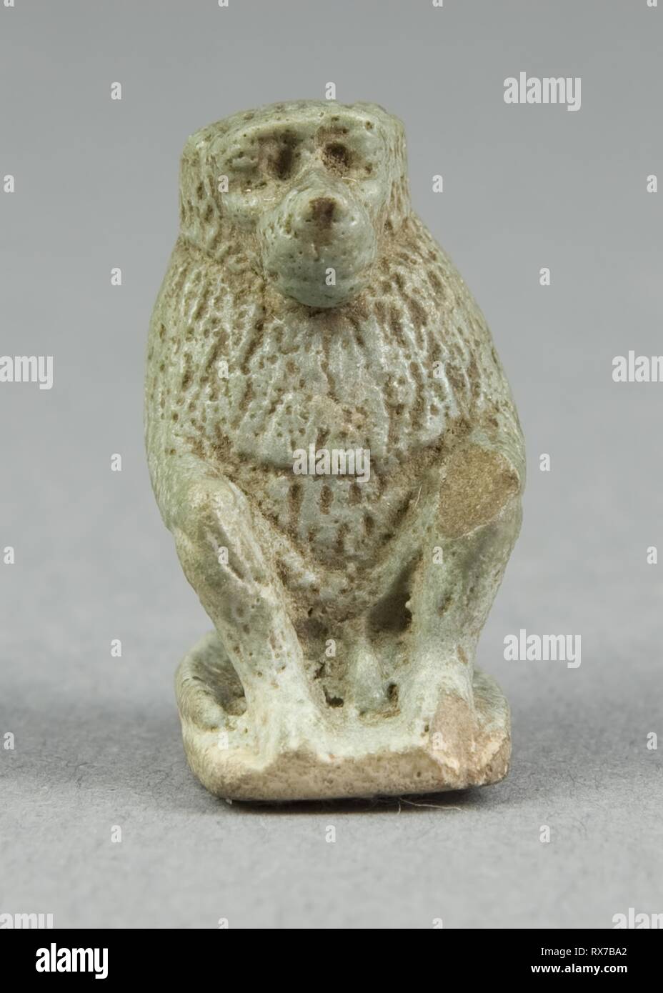 Amulet of a Baboon. Egyptian. Date: 1070 BC-656 BC. Dimensions: 2.5 × 1 ...