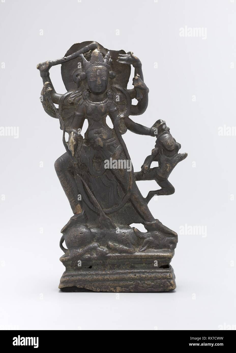 Goddess durga slaying the buffalo demon hi-res stock photography and ...