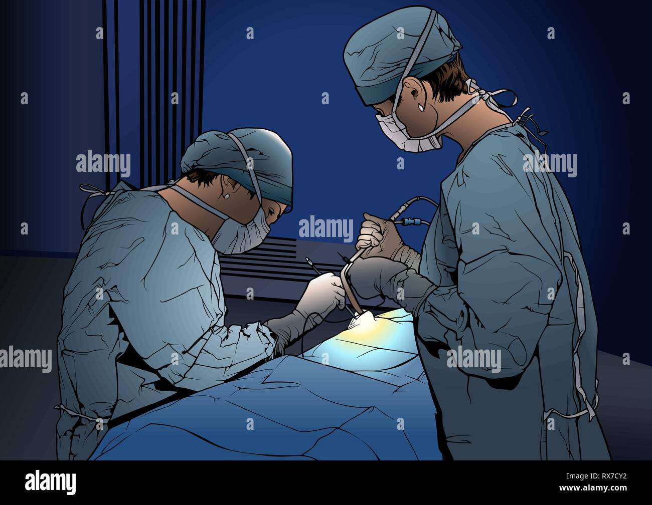 Woman in doctors surgery Stock Vector Images - Alamy