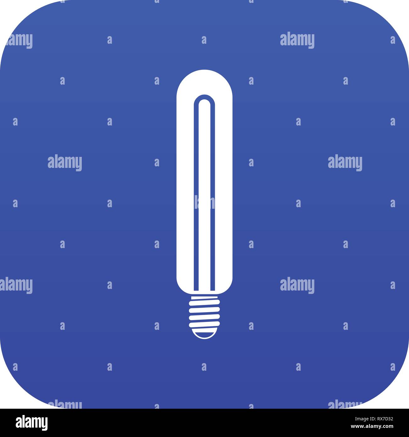 Tubular bulb icon digital blue Stock Vector Image & Art - Alamy