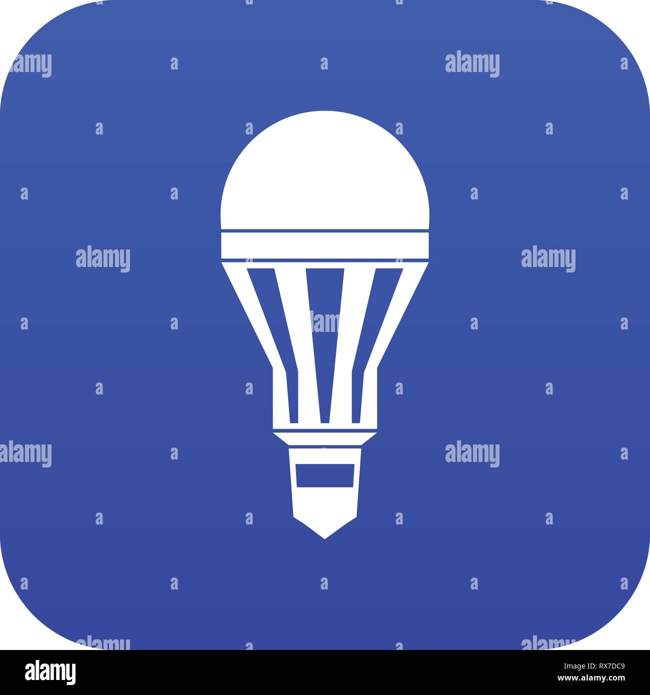 Led bulb icon digital blue Stock Vector Image & Art - Alamy