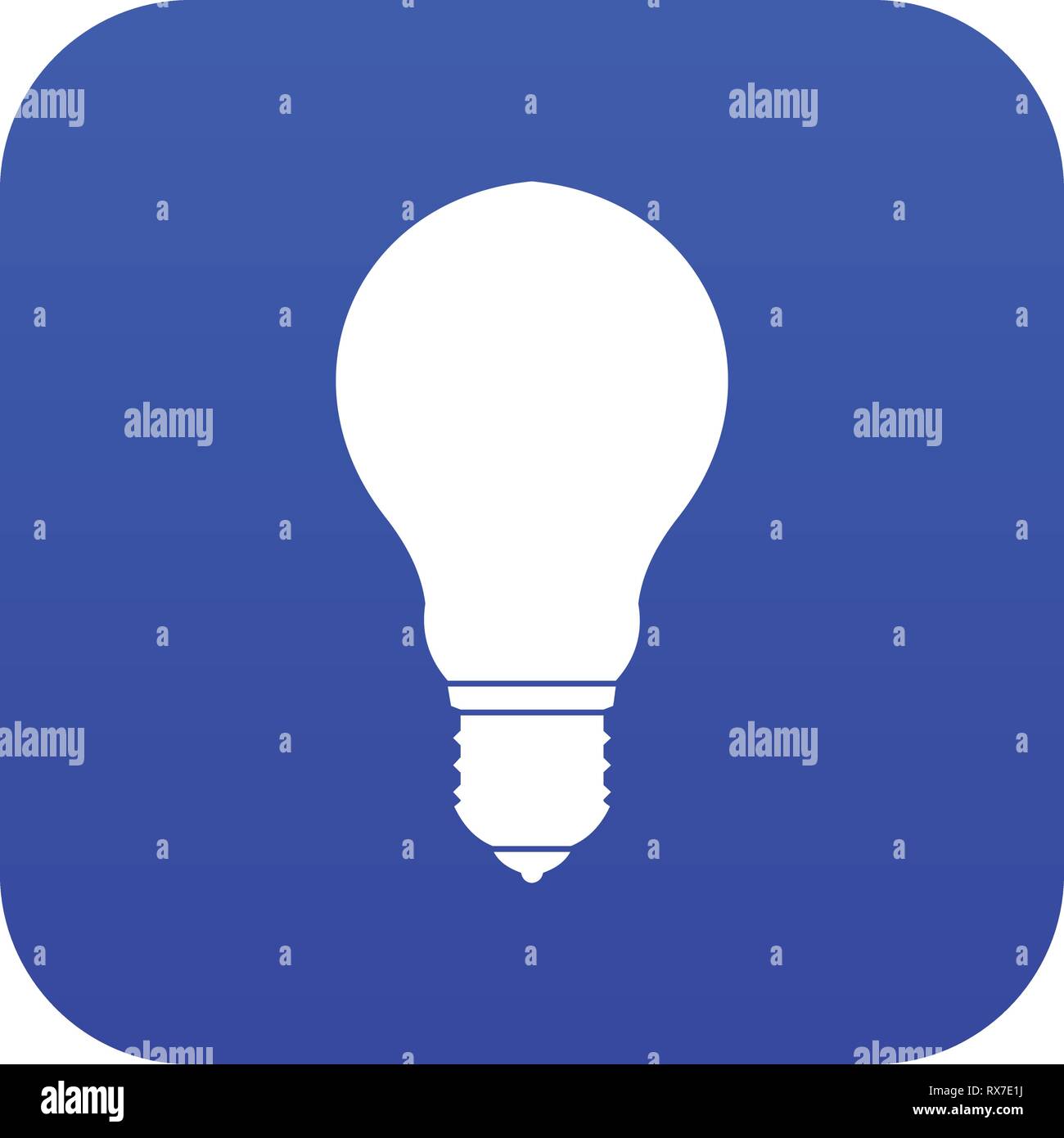 Light bulb icon digital blue Stock Vector Image & Art - Alamy