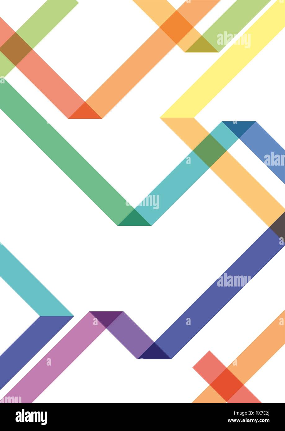 vertical template for design advertising and poster, striped labyrinth ...