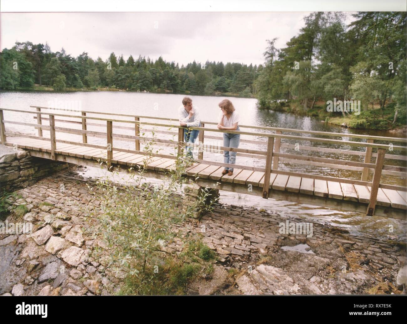 Bridge at High Dam Stock Photo - Alamy