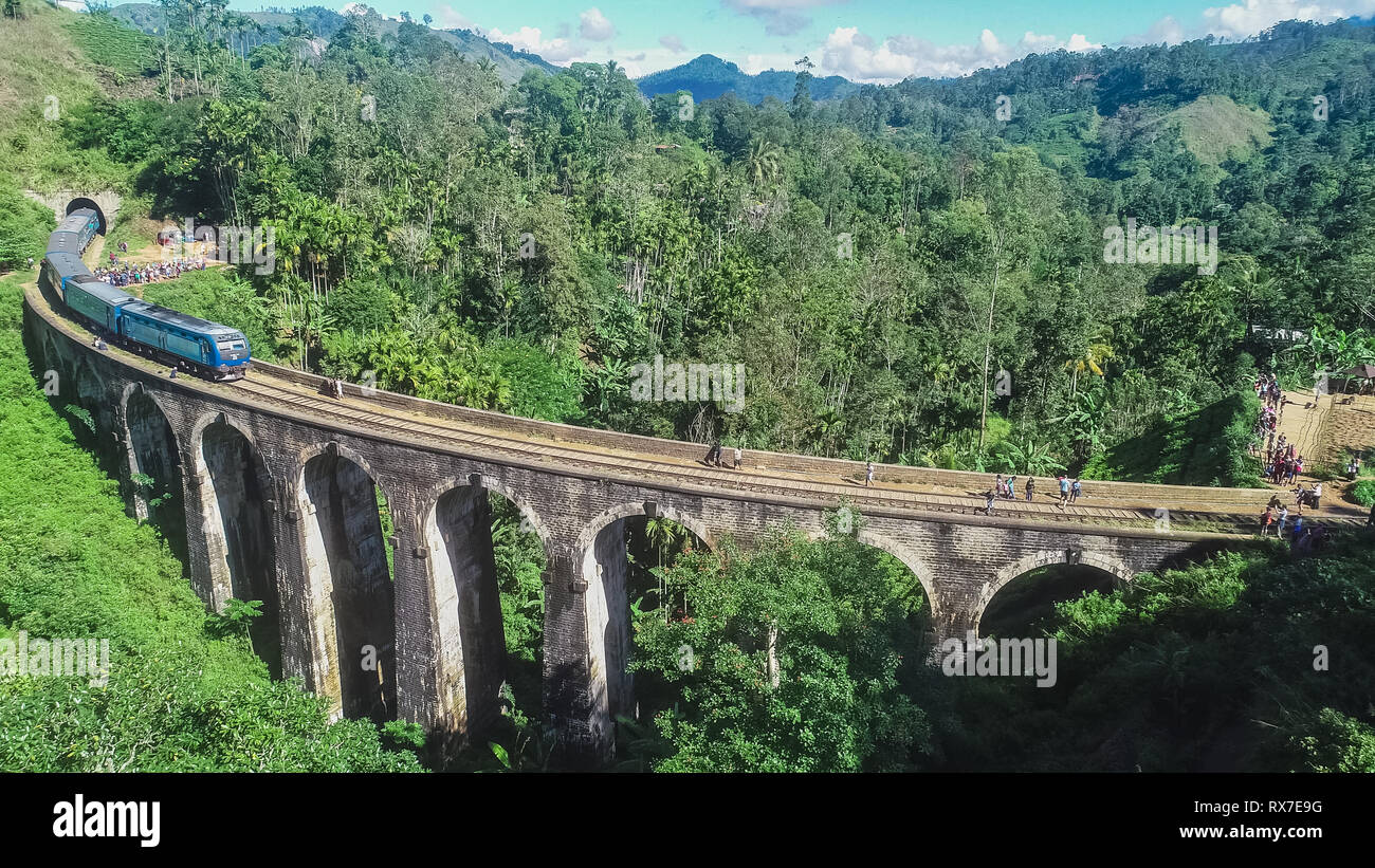 Famous Demodara Nine Arch Bridge. Ella, Sri Lanka Stock Photo - Alamy