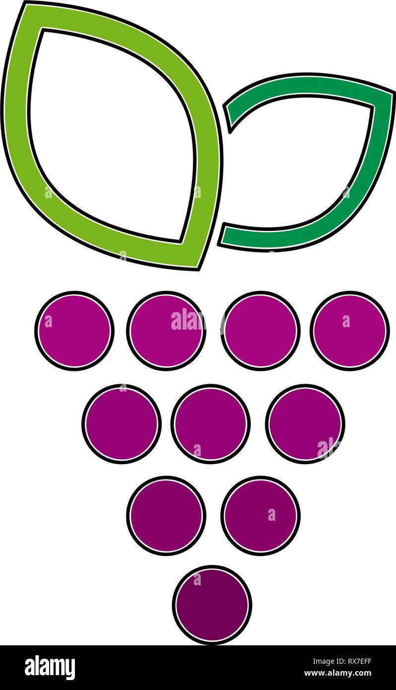 Harvest wine grapes in Stock Vector Images - Alamy