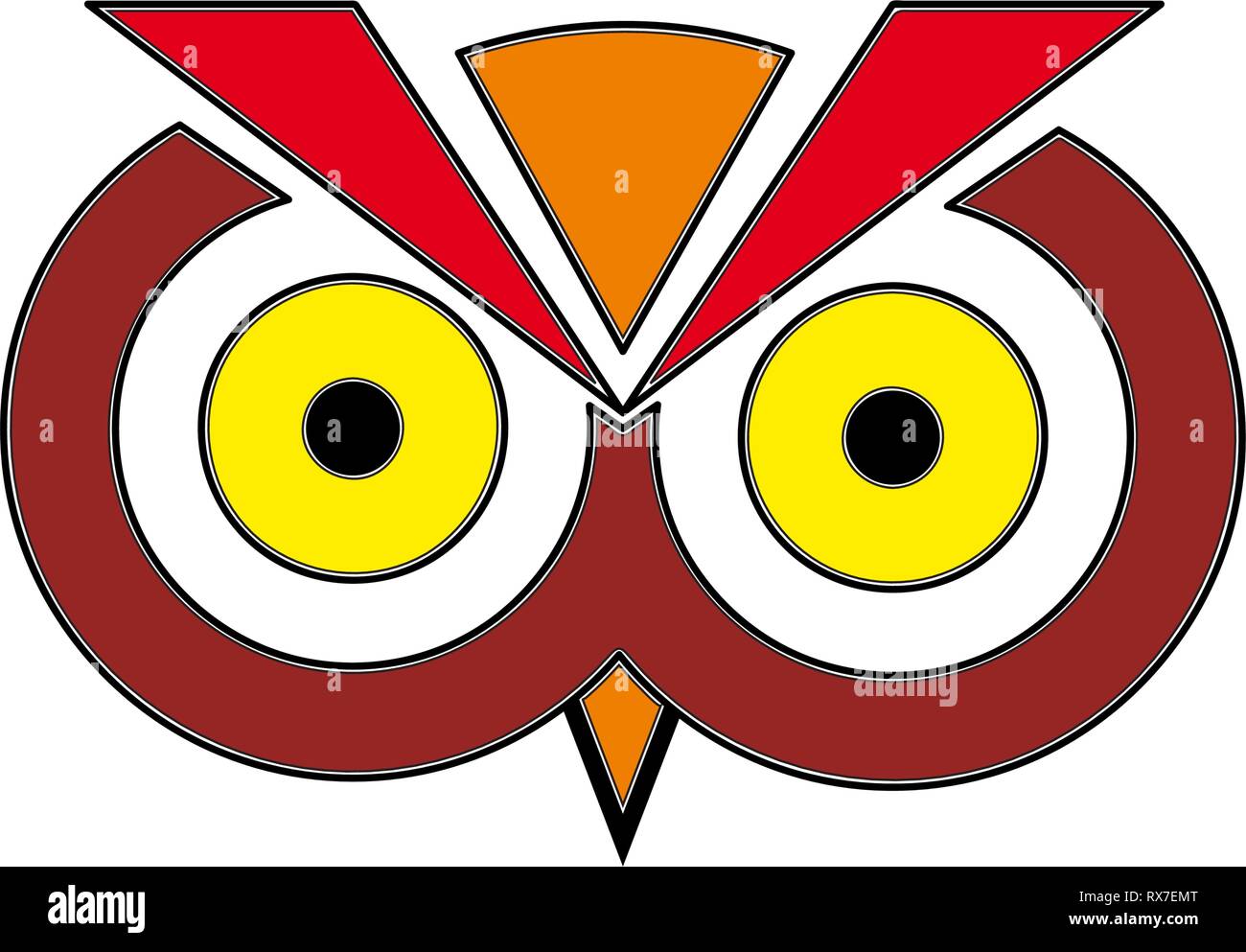 Abstract owl hi-res stock photography and images - Alamy