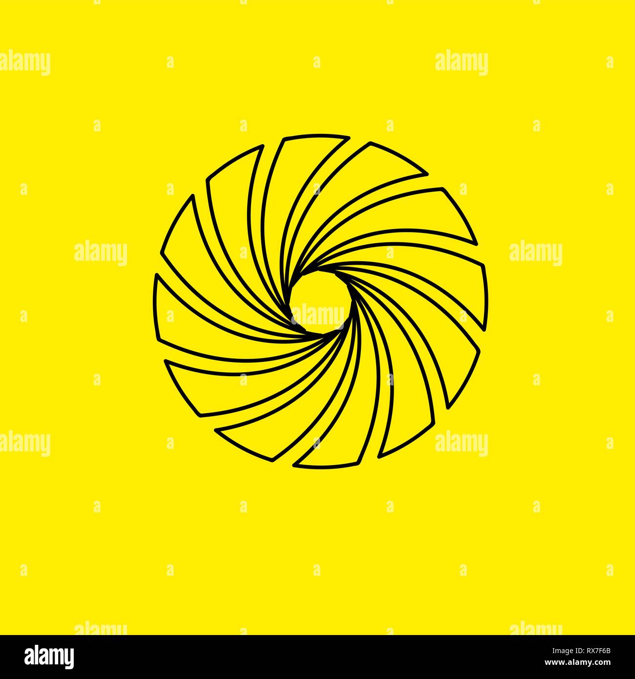 Vector sign abstract photographer, in linear style Stock Vector Image ...