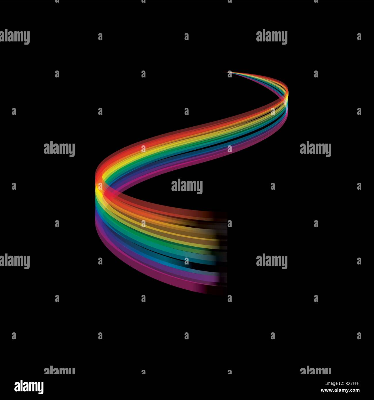 Rainbow run Stock Vector Images - Alamy