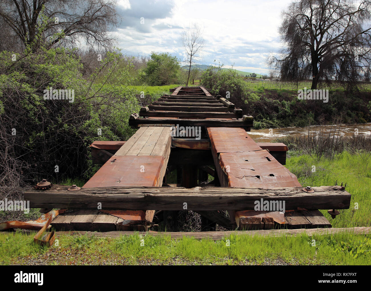 Old Railroad Bridge Stock Photo - Alamy