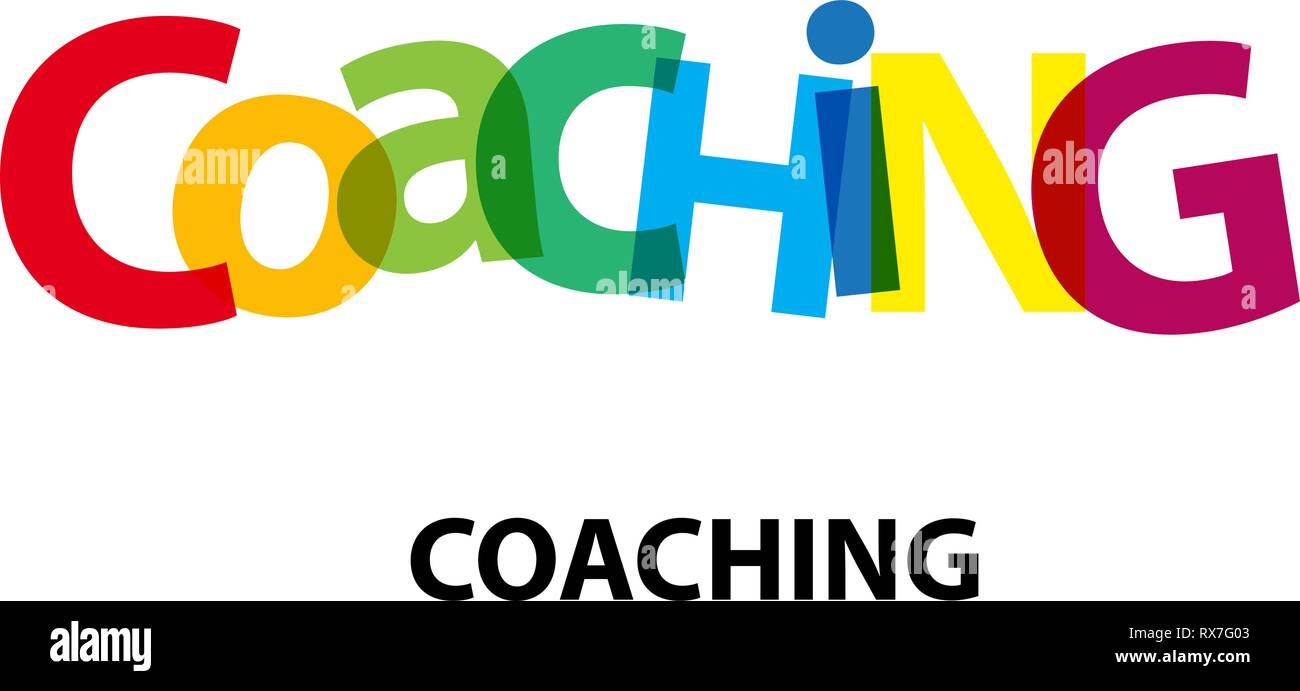 Vector coaching. Broken text Stock Vector Image & Art - Alamy