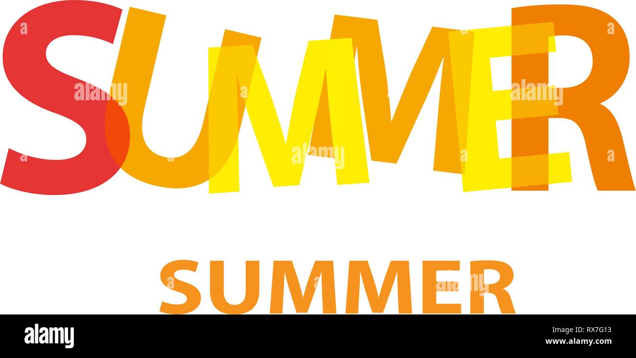 Vector summer. Broken text Stock Vector Image & Art - Alamy