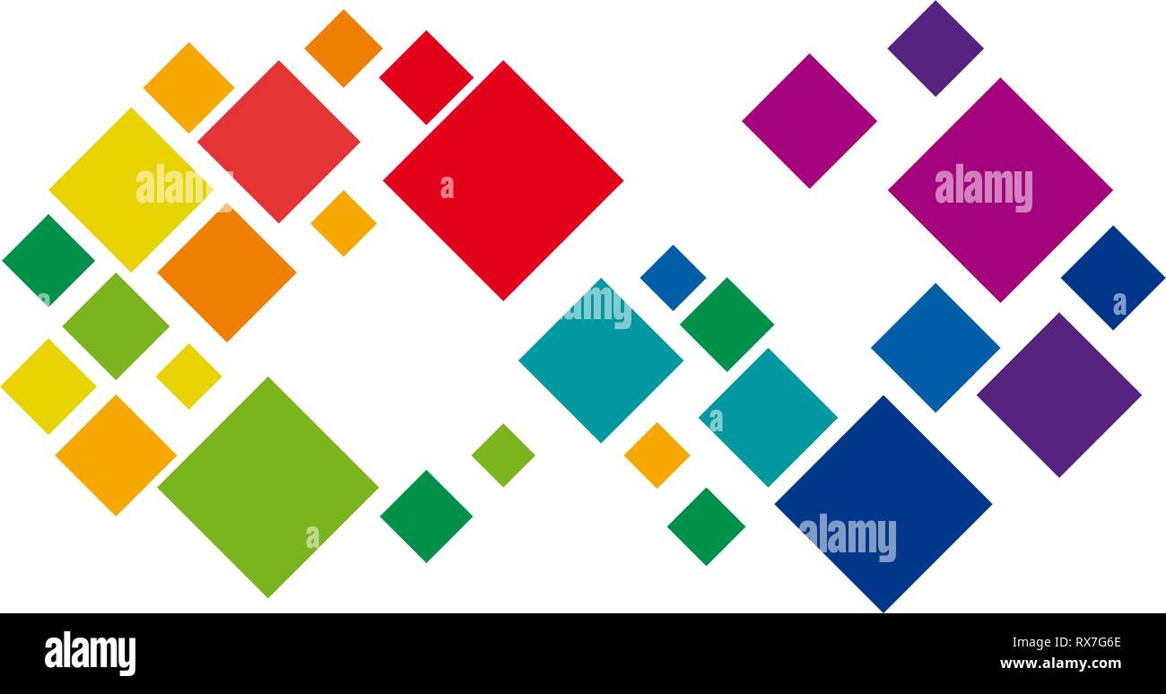 Vector logo digital infinite with pixel. Teamwork and union concept ...