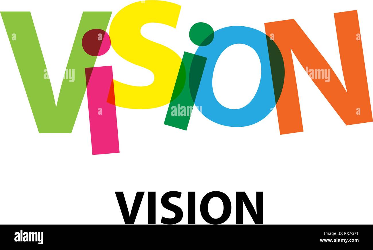 Vector vision. Broken text Stock Vector Image & Art - Alamy
