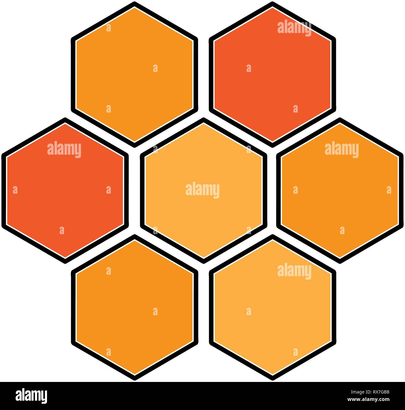 Vector sign abstract beehive, in linear style Stock Vector Image & Art ...