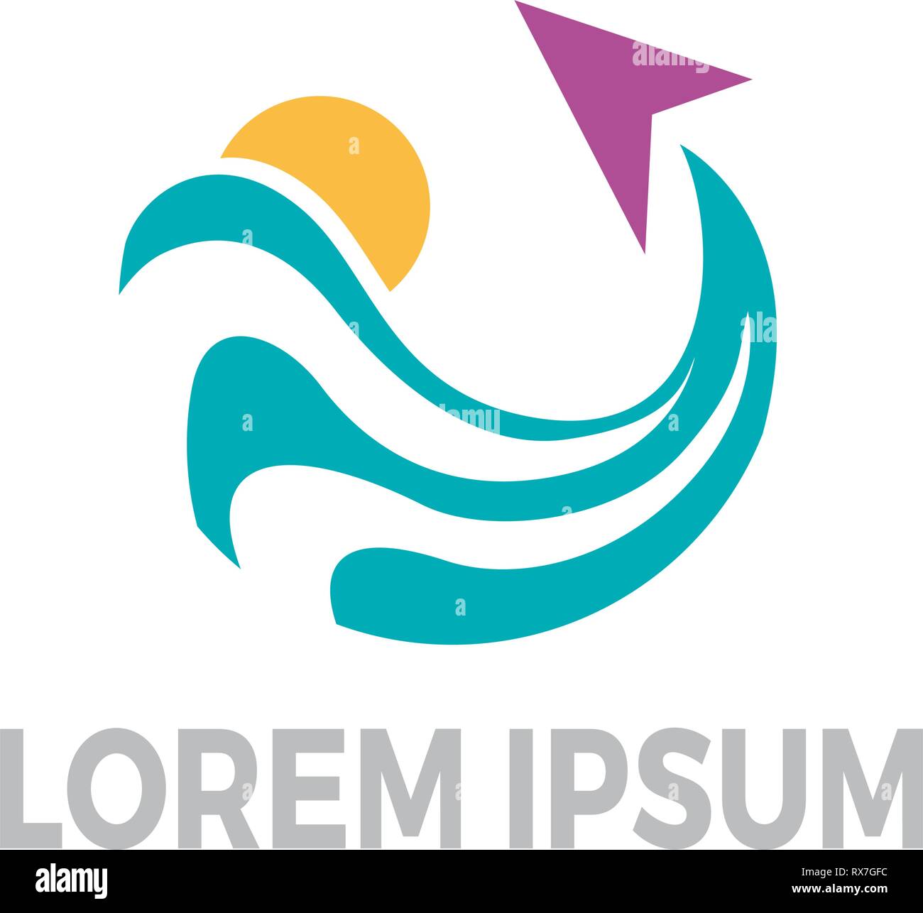 Travel destination vector logo design template Stock Vector Image & Art ...