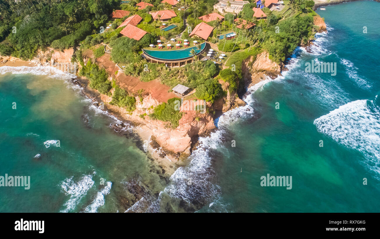Aerial. Weligama, Sri Lanka Stock Photo - Alamy