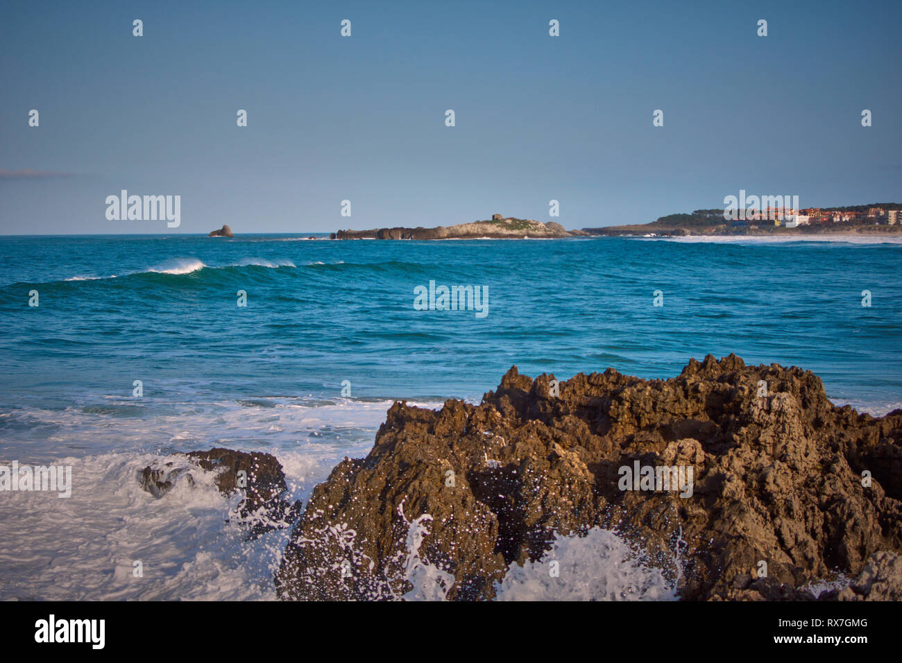 summer and blue sea Stock Photo - Alamy