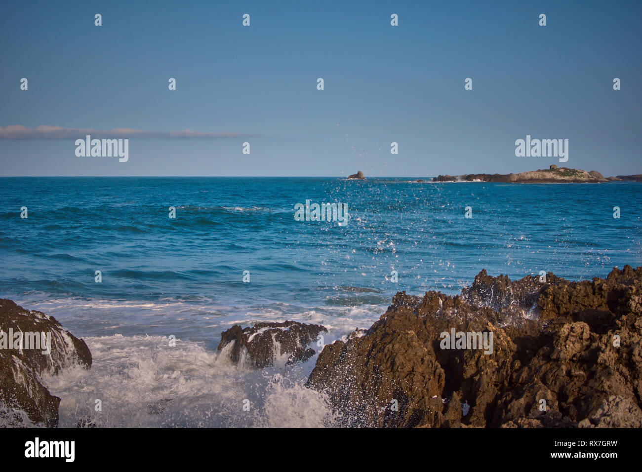 summer and blue sea Stock Photo - Alamy