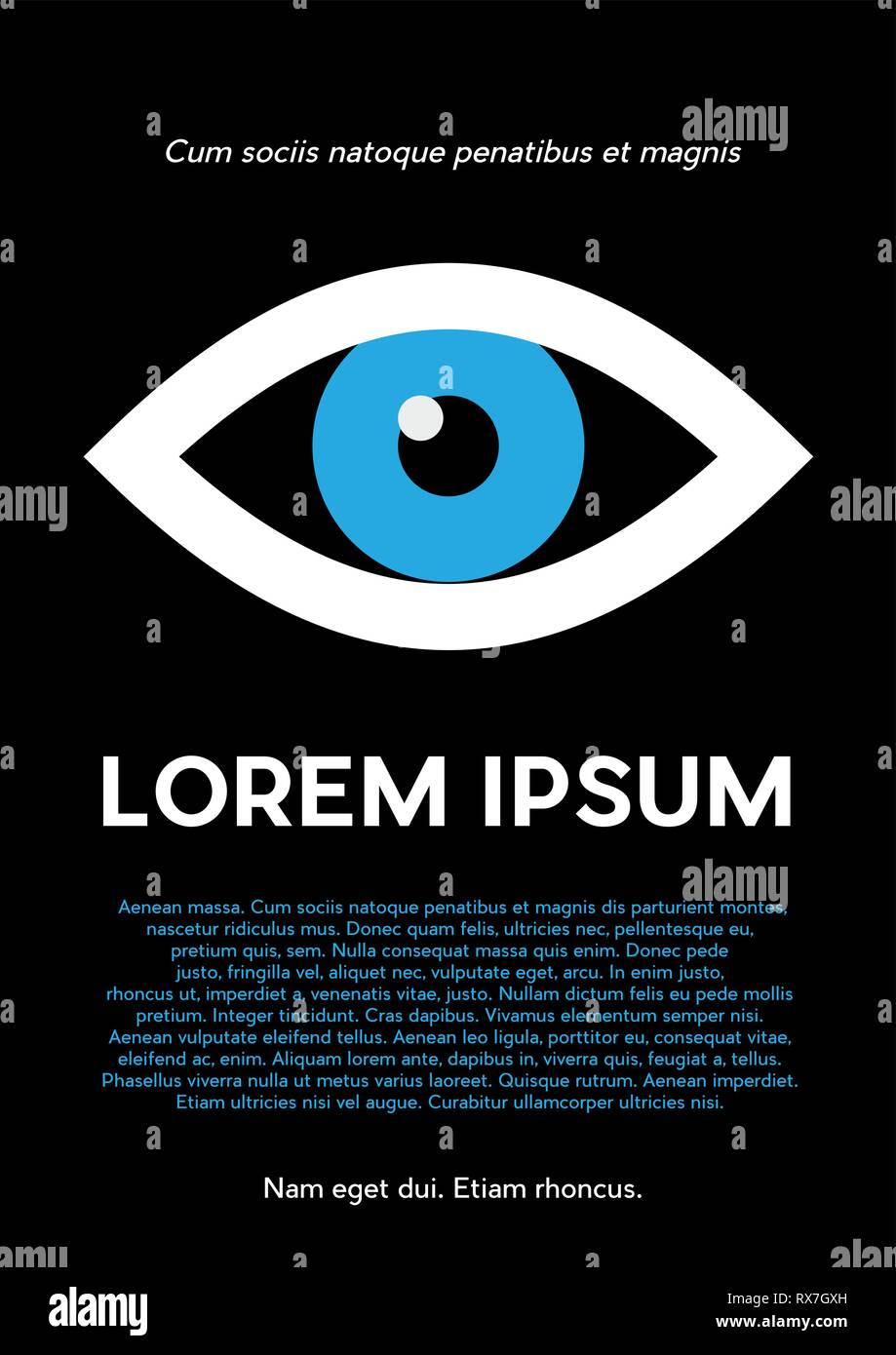 Abstract eye, see concept. Creative vector background for poster, cover ...