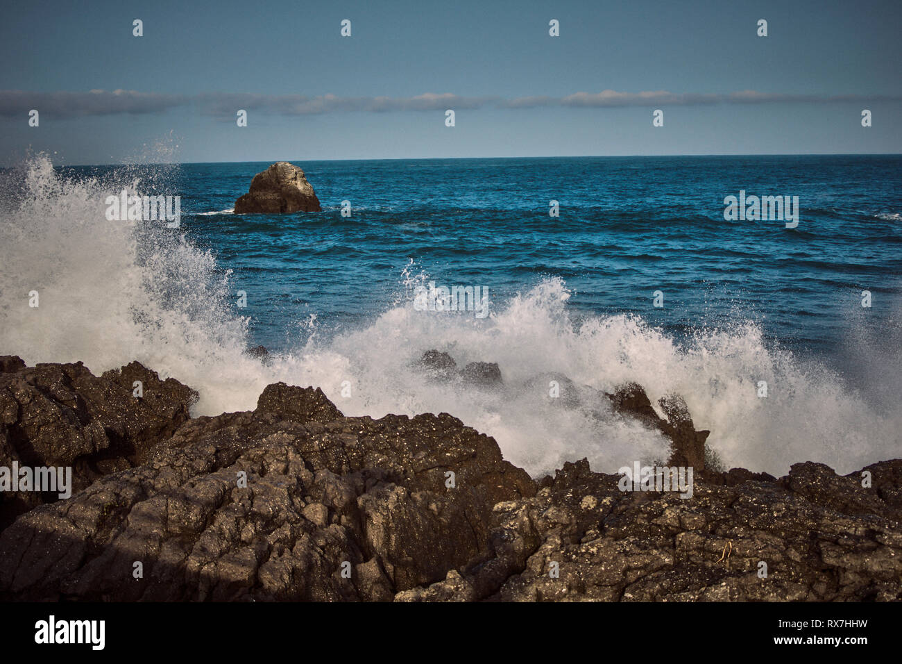 summer and blue sea Stock Photo - Alamy