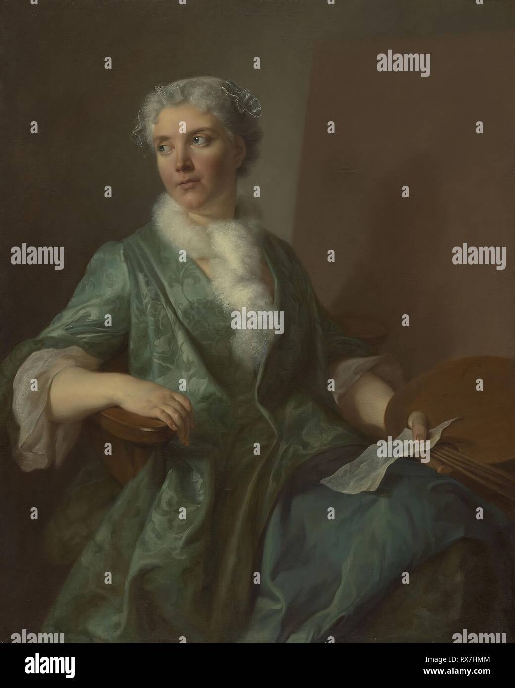Portrait of a Woman Artist. French. Date: 1725-1740. Dimensions: 40 × ...