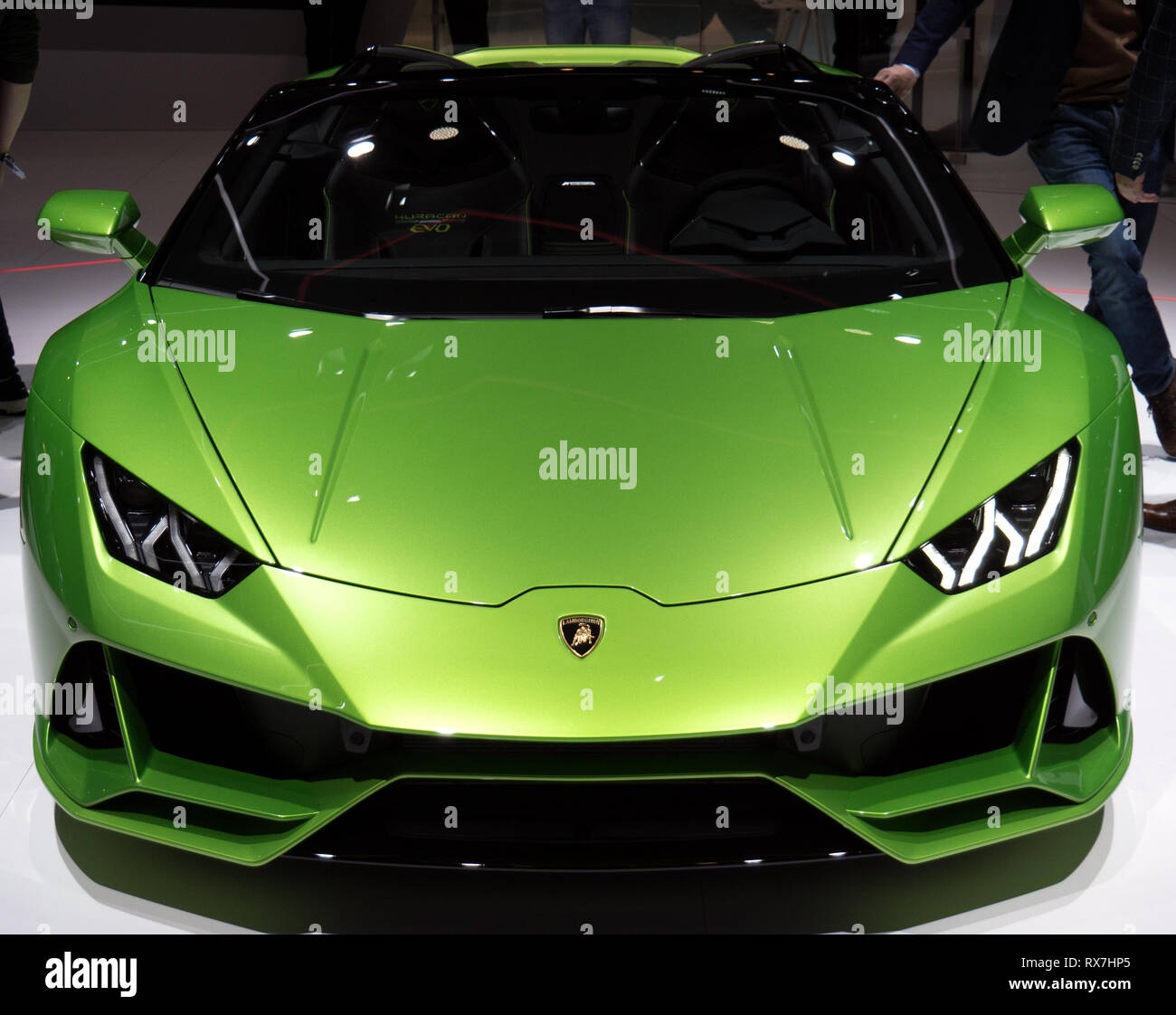 Geneva, Switzerland - 03/08/2019: Geneva Motor Show 2019 Lamborghini huracan Sports Car Stock ...