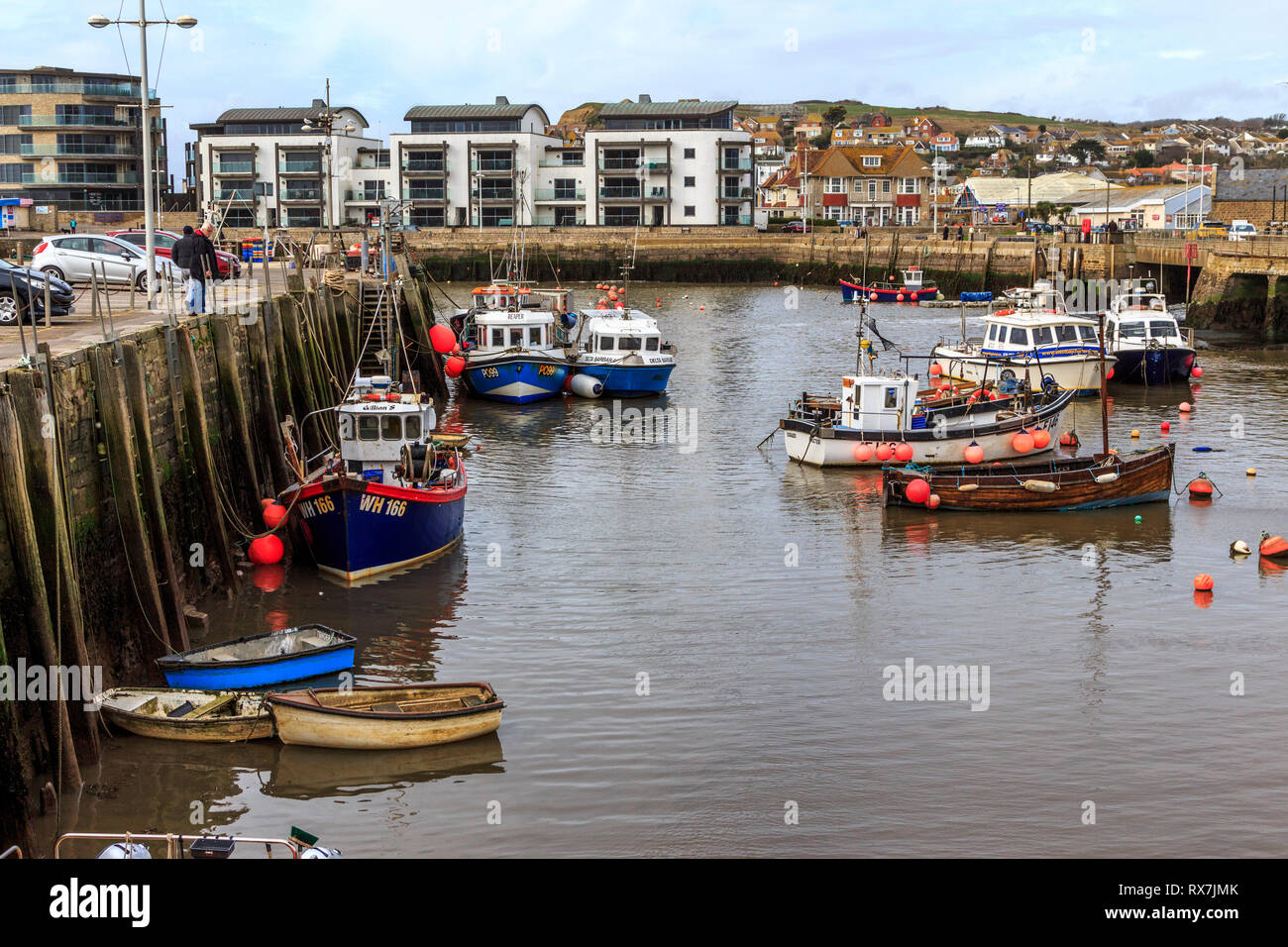 west bay, seaside town, dorset, england, uk Stock Photo - Alamy
