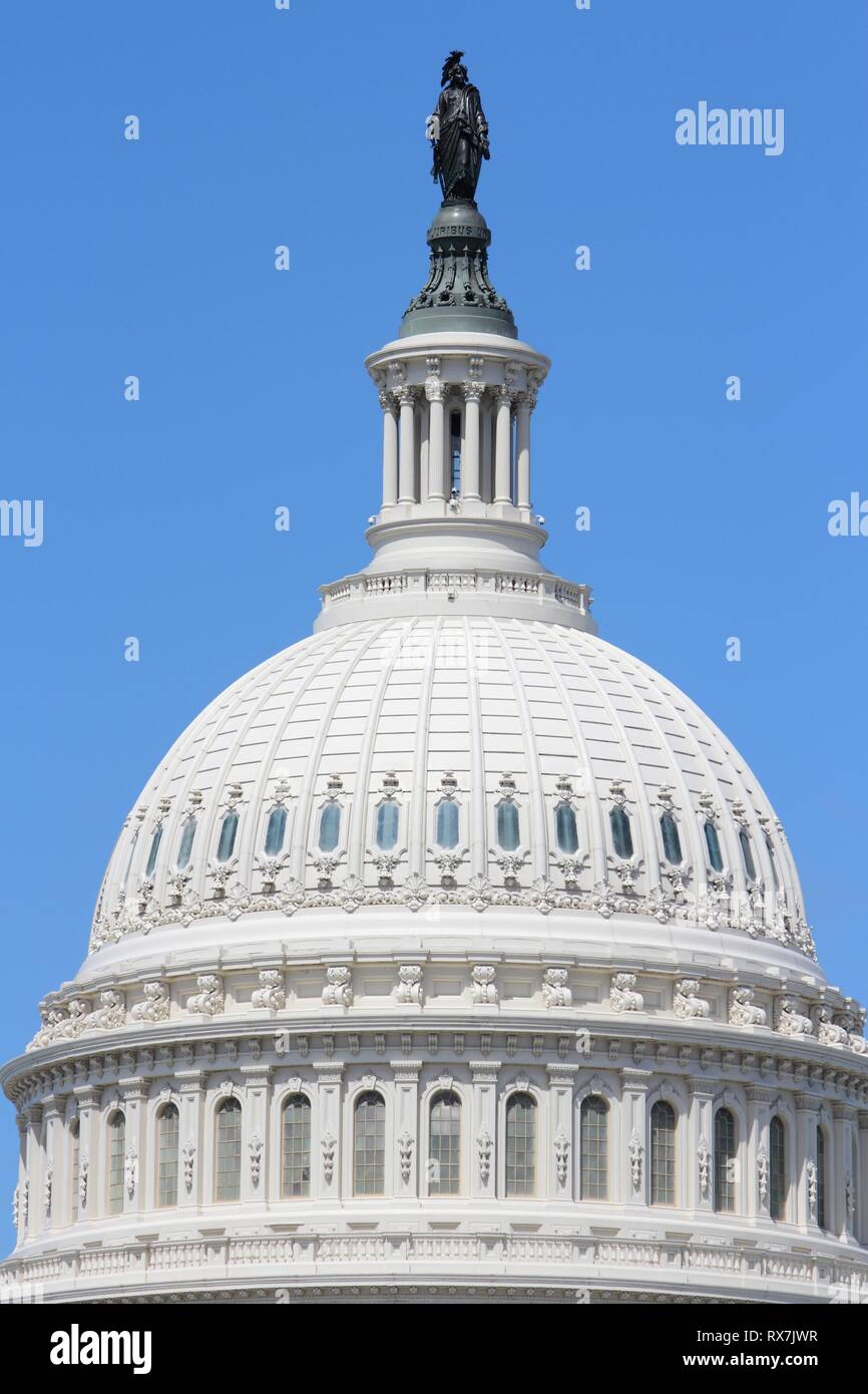 Washington DC, United States landmark. National Capitol building with ...