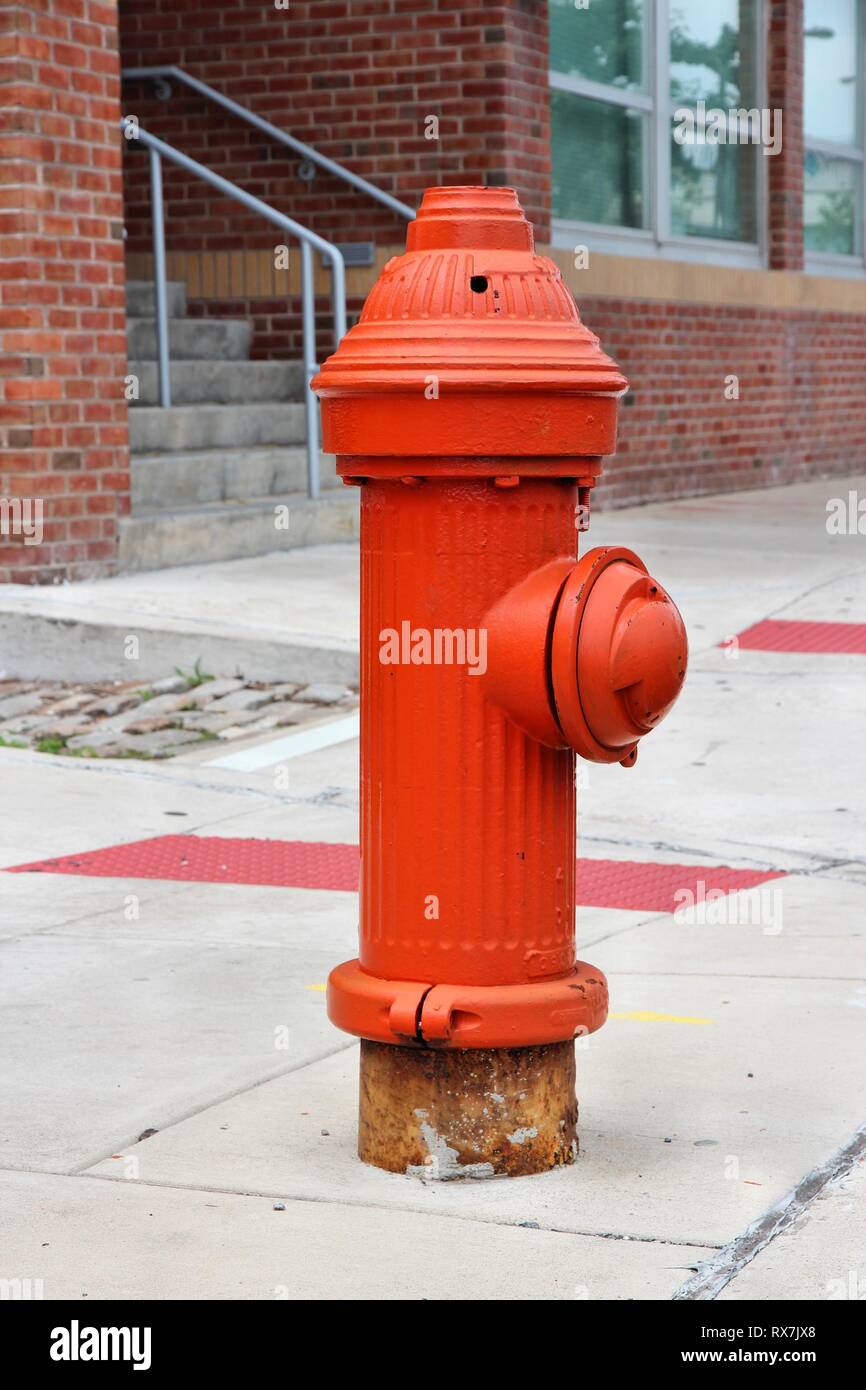 Fire hydrant in Philadephia, USA - typical city street feature Stock ...