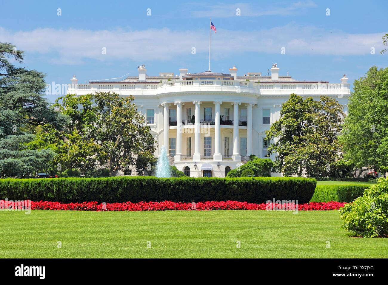 Washington DC, capital city of the United States. White House building ...