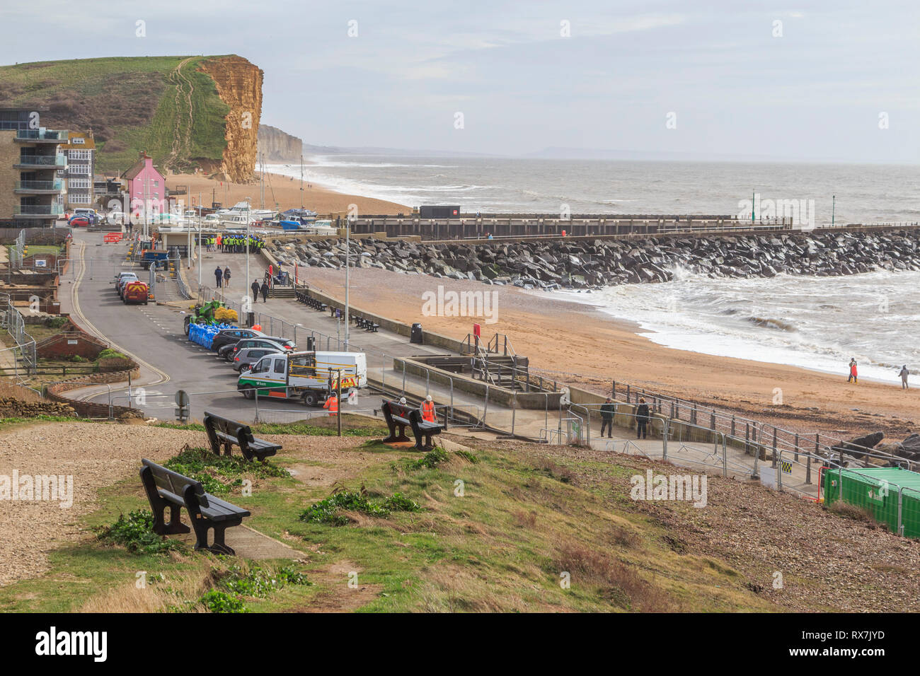 west bay, seaside town, dorset, england, uk Stock Photo - Alamy