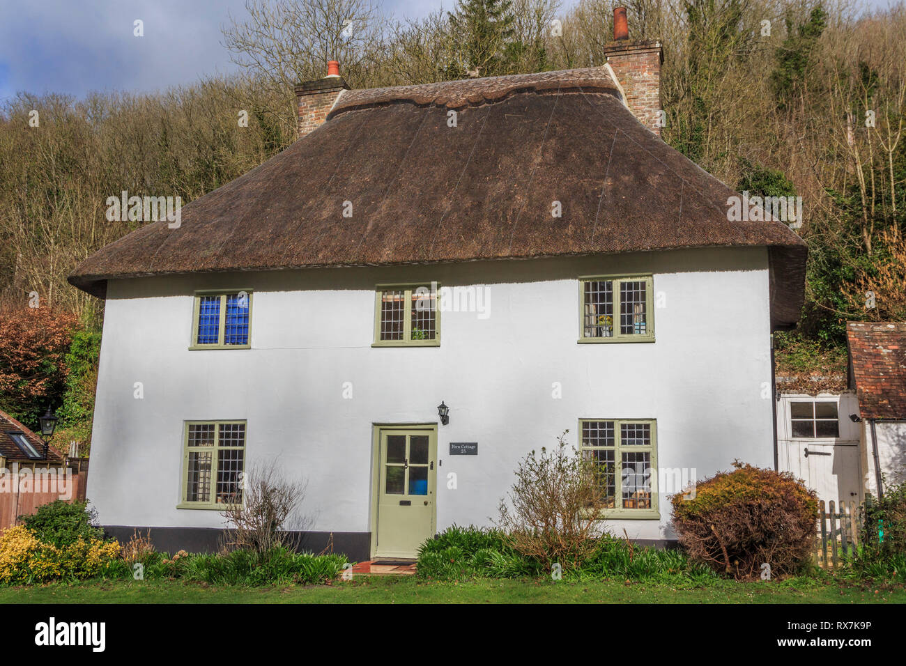 milton Abbas, picturesque village, dorset, england, uk Stock Photo - Alamy
