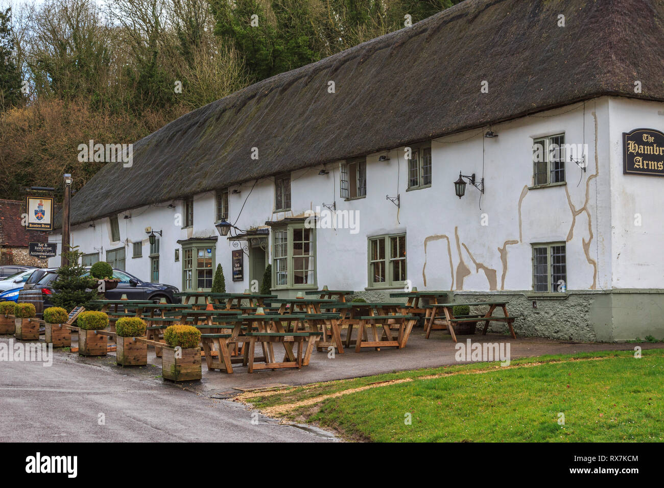 milton Abbas, picturesque village, dorset, england, uk Stock Photo - Alamy
