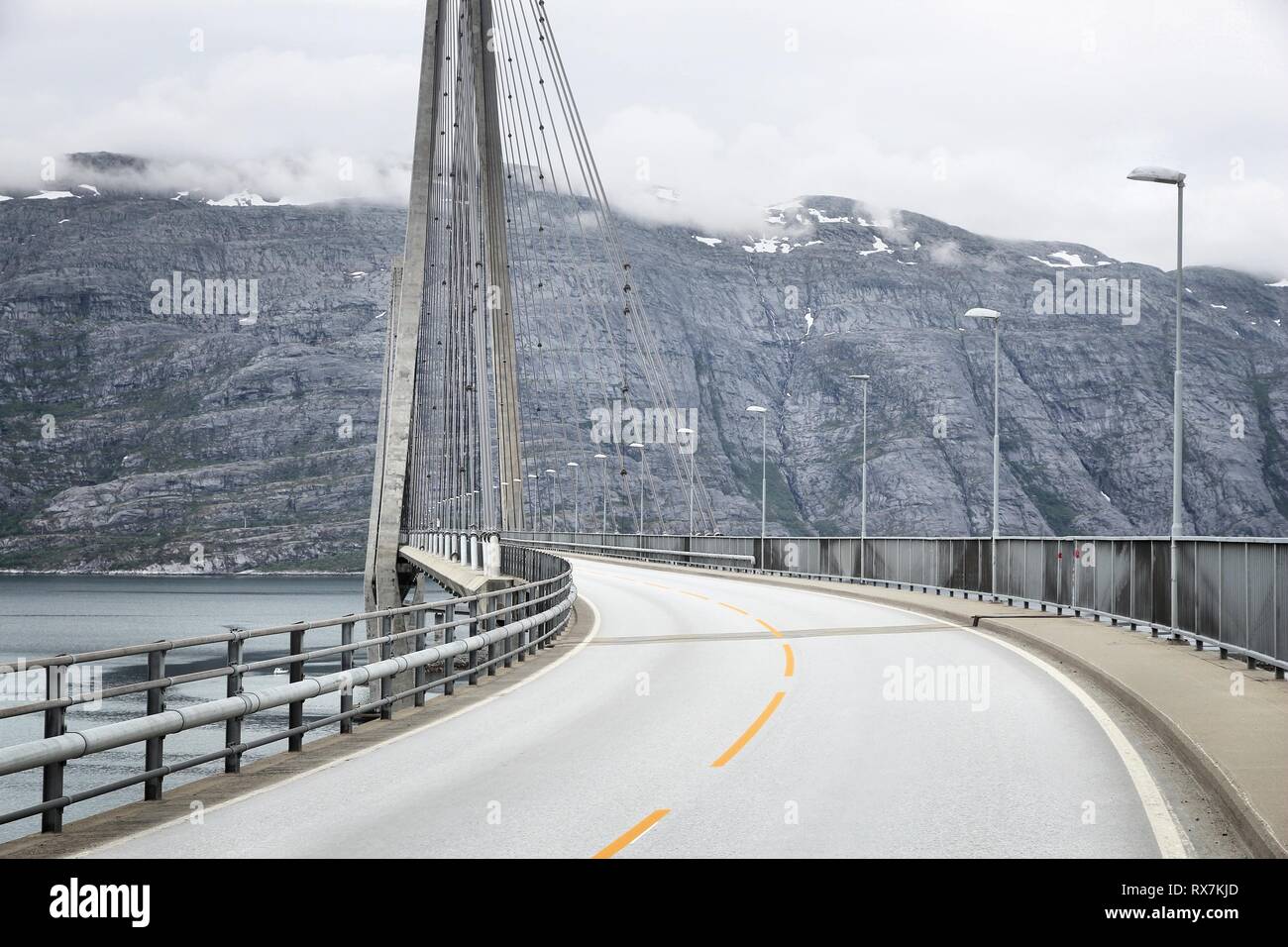 View to helgelandsbrua bridge hi-res stock photography and images - Alamy