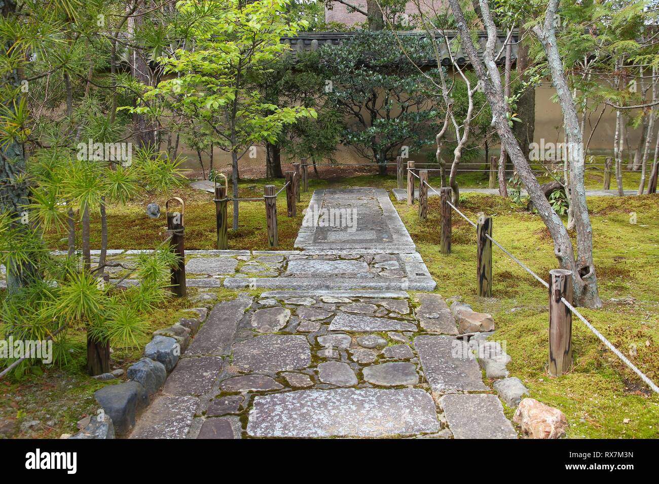 Kyoto, Japan - zen garden at famous Daitokuji (Daitoku-ji) Temple ...