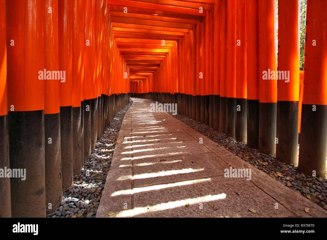 Fushimi Inari Taisha shrine in Kyoto prefecture of Japan. Famous shinto ...