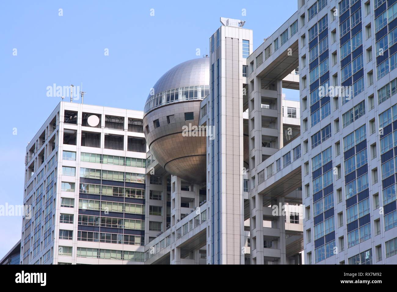 TOKYO, JAPAN - MAY 11, 2012: Fuji TV building in Tokyo. Fuji TV Studios ...