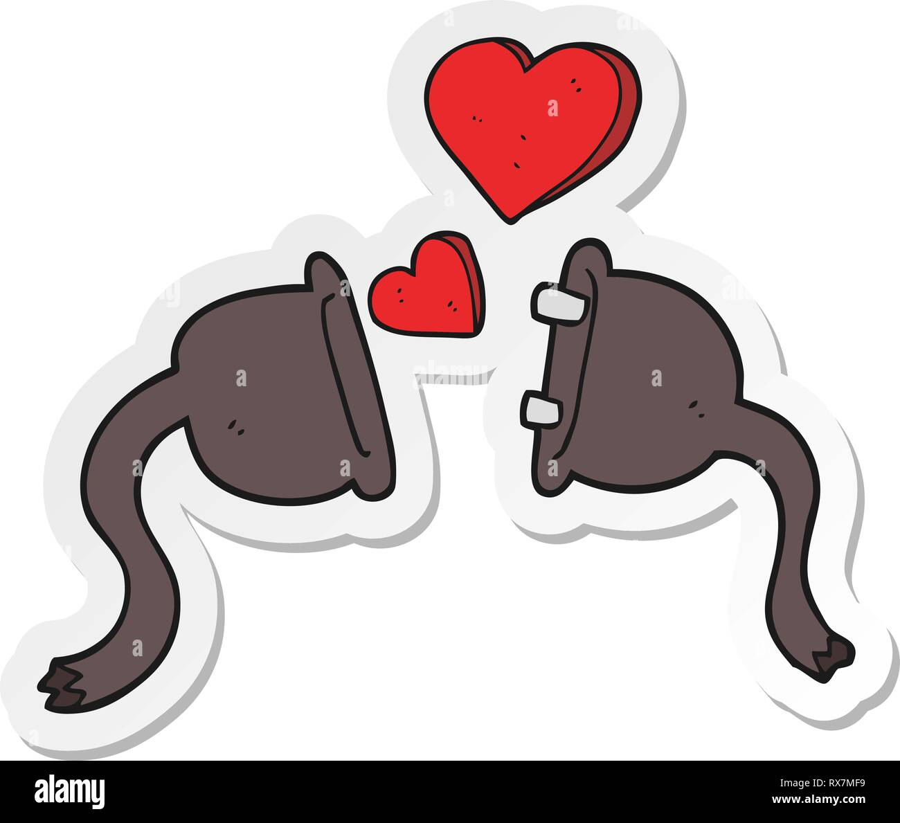 sticker of a cartoon electrical plugs Stock Vector Image & Art - Alamy