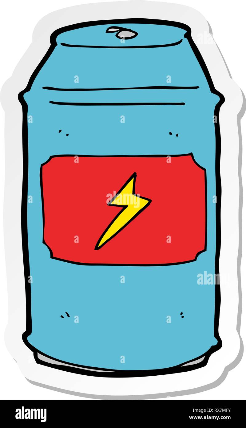 sticker of a cartoon beer can Stock Vector Image & Art - Alamy