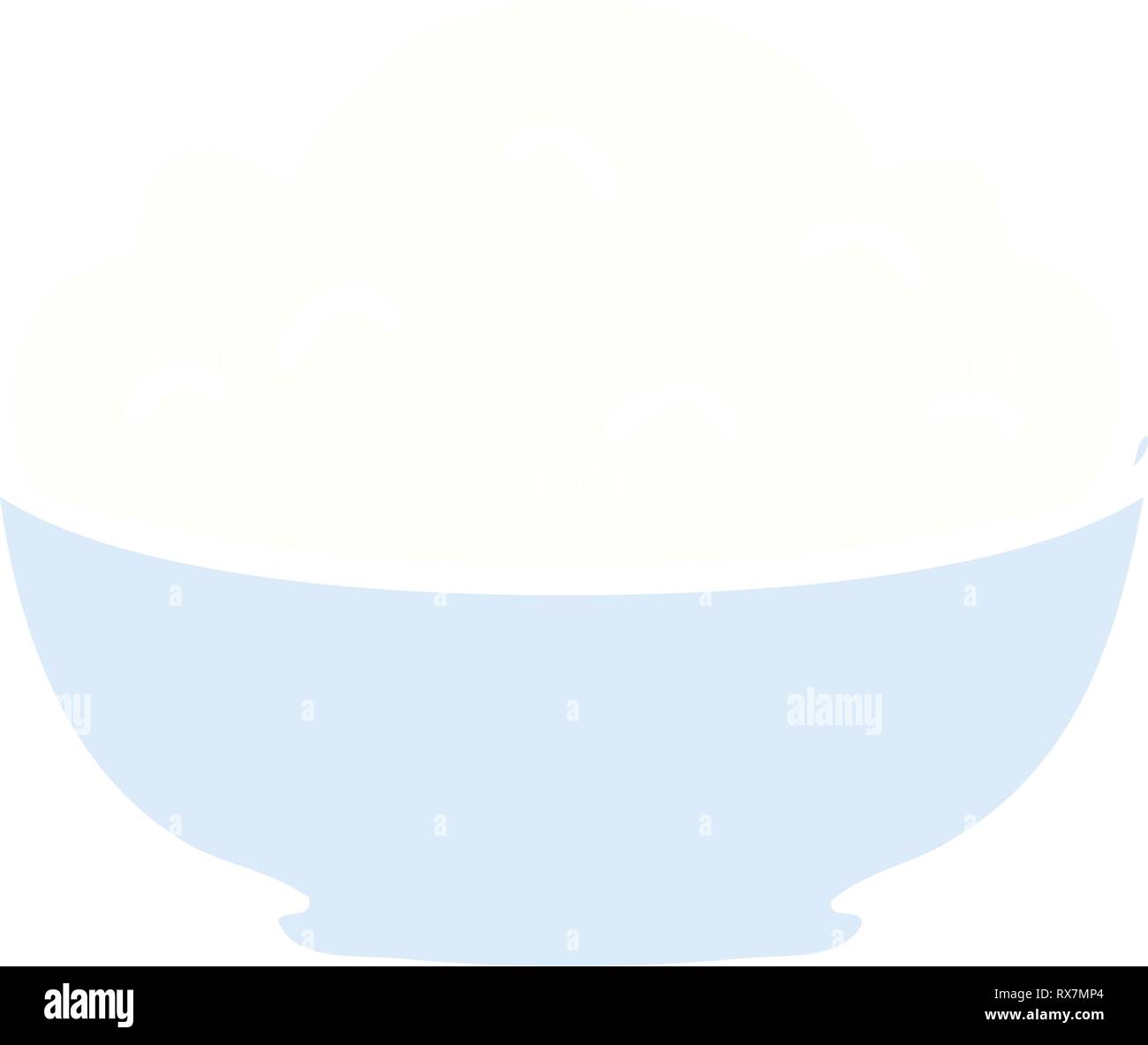 hand drawn quirky cartoon bowl of mash Stock Vector Image & Art - Alamy
