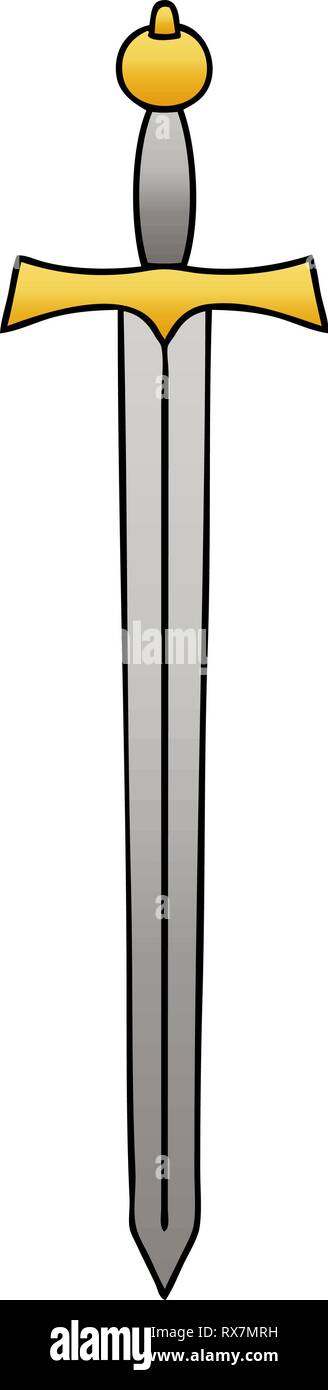 gradient shaded quirky cartoon sword Stock Vector Image & Art - Alamy