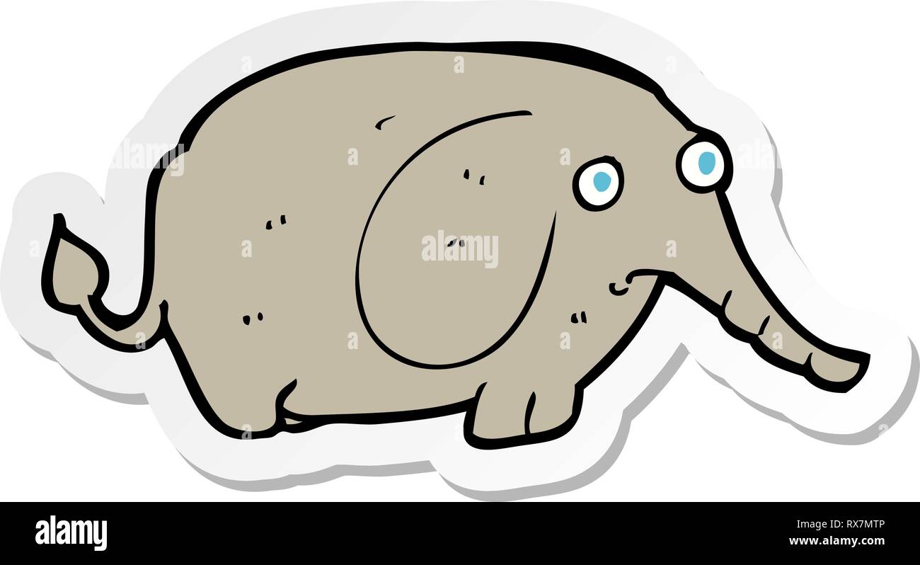 Sad elephant zoo Stock Vector Images - Alamy