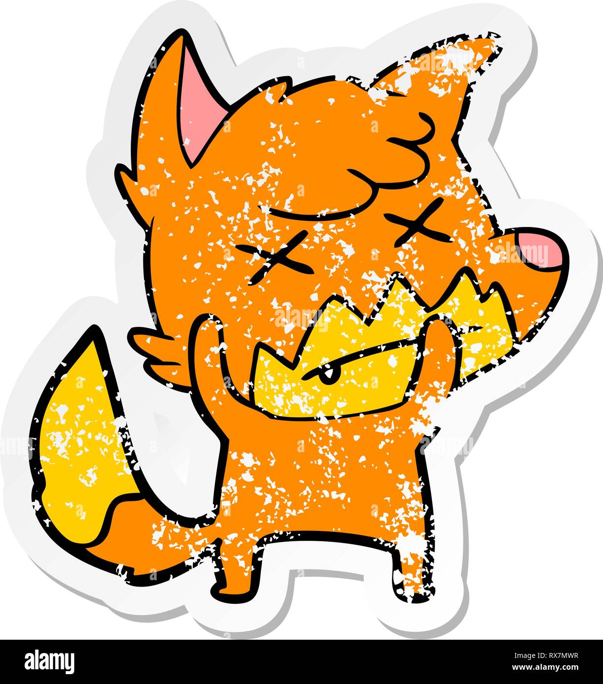 Dead fox Stock Vector Images - Alamy