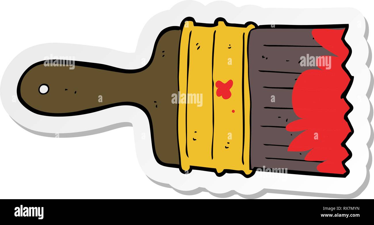 Cartoon messy paint brush hi-res stock photography and images - Alamy