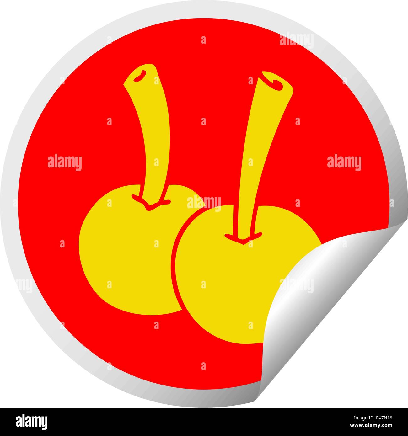 Peeling sticker Stock Vector Images - Alamy