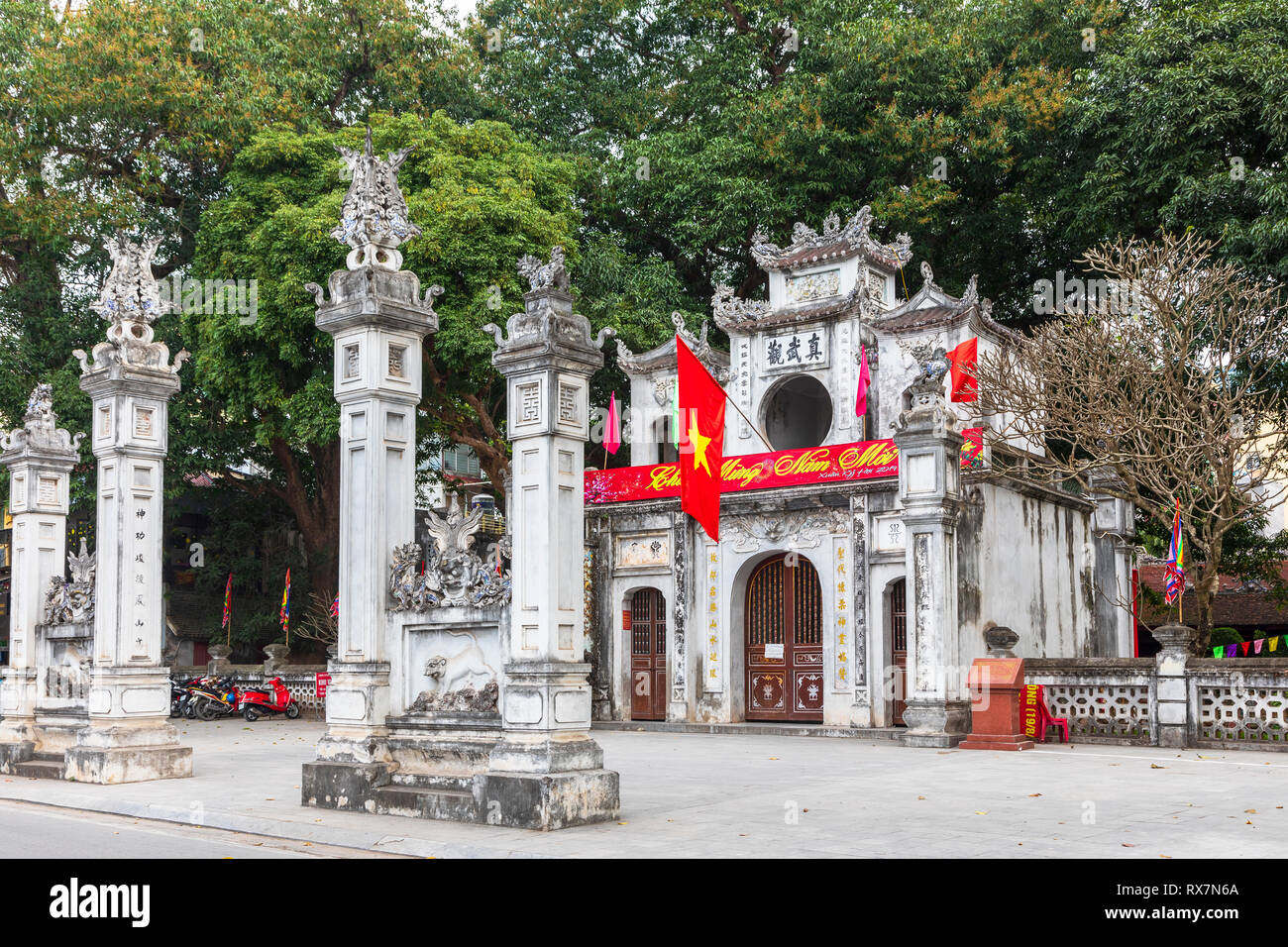 Quan Thanh Temple in Ra Dinh district is a Taoist temple dedicated to ...